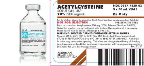 Asetilsistein - Fungsi, Efek Samping, Dosis